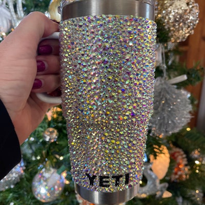 30oz Stanley Flower Crystal Rhinestone Cup - Etsy