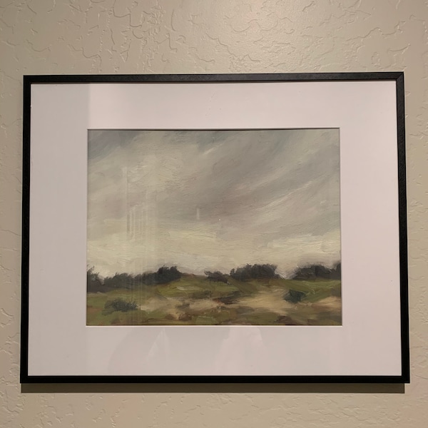 Print of Oil Painting Virginia Landscape Atmospheric Scene Clouds Green ...