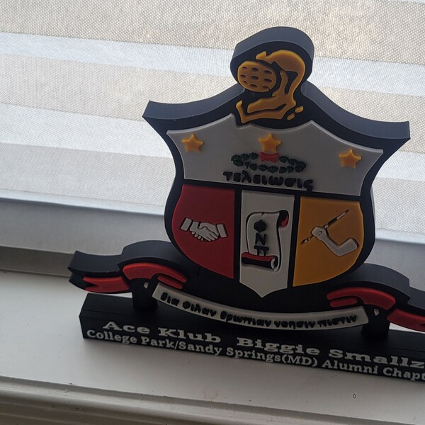 Large 13” 3D Delta Sigma Theta Shield Desk Sign - Etsy