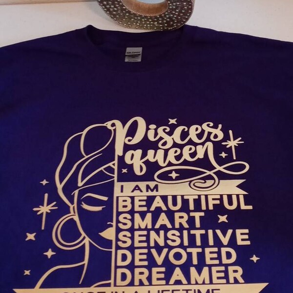 Pisces Queen Svg, Birthday Queen Svg, Black Women Svg, Afro Girl Svg ...