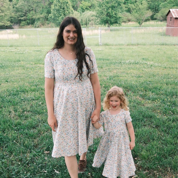 Cottagecore Pinafore Dress Sewing Pattern, Overall Dress, Cottagecore ...