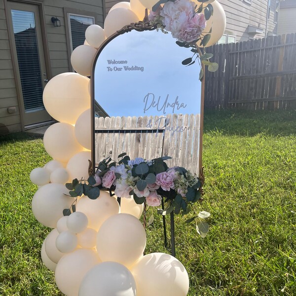 Custom Wedding Mirror Decal, Shower, Parties, Events, Personalized ...