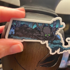 Cute Chibi Cryptid Stickers Cut Stickers Vinyl Weatherproof | Etsy