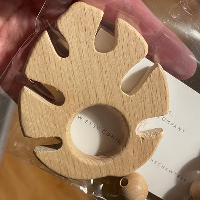 Wooden Shapes Teethers Cloud Teether Natural Teething for - Etsy