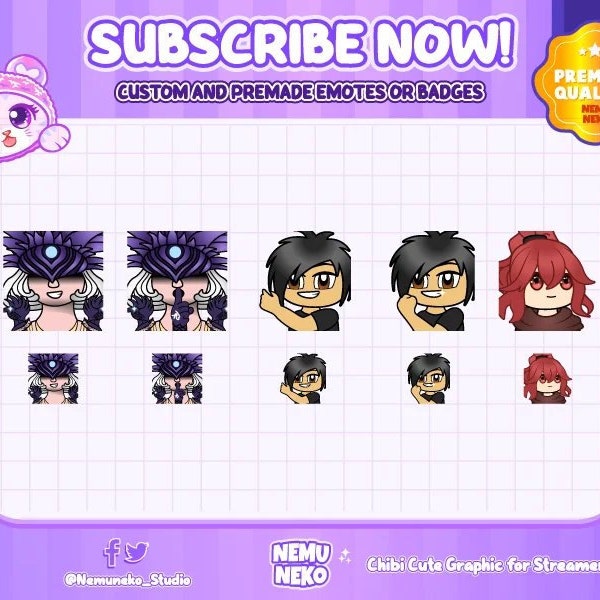 6x Custom Animated Emotes, Emojis, Sub Emotes for Your Twitch, Youtube ...