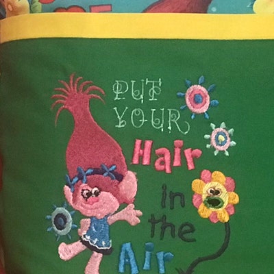 Trolls Machine Embroidery Design Princess Poppy 4x4 - Etsy