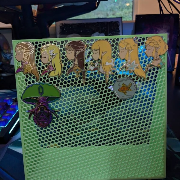 3D Printed Enamel Pin Display Board: Desktop & Shelving - Etsy