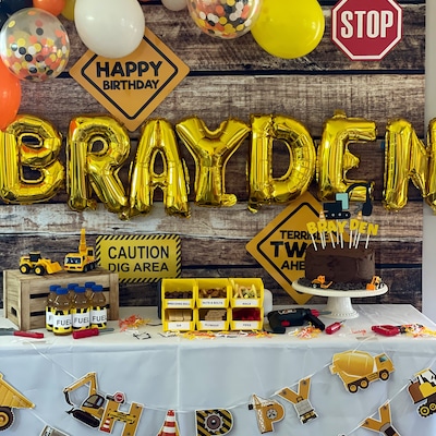 Construction Birthday Party, Balloon Arch, Balloon Arch Kit, Balloon ...