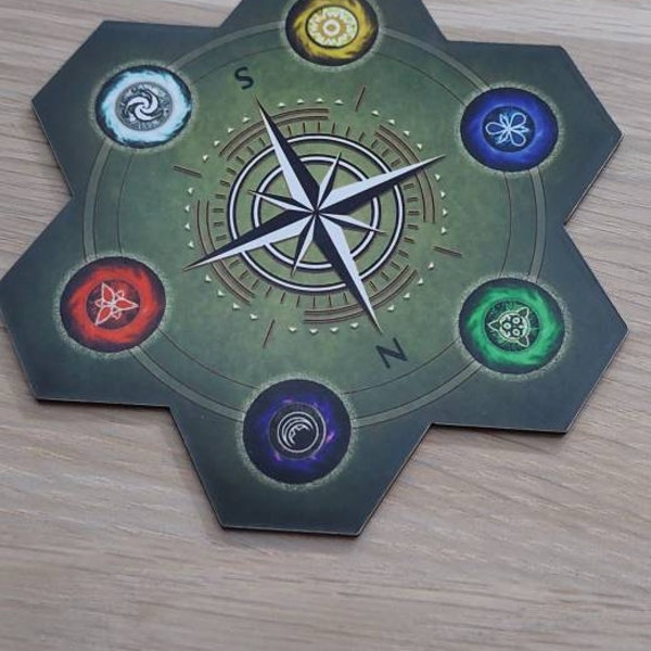 MK Compass Rose - Fanmade Mini Expansion for Mage Knight (1pcs) - Etsy