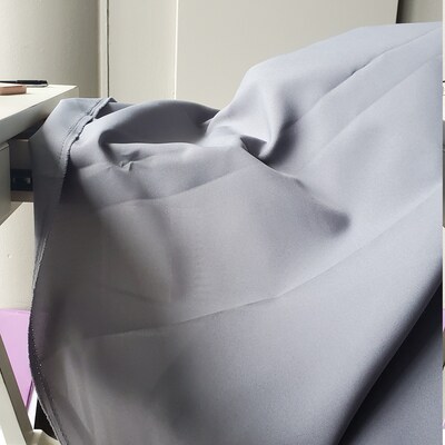 Grey Polyester Fabric Grey Fabric Yardage Fabric by the Yard 58/60 - Etsy