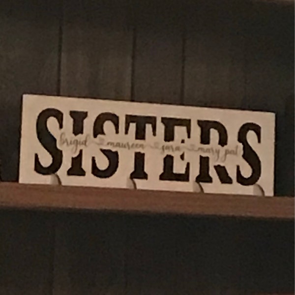 Personalized Sister Wood Sign Home Decor, Gift for Sister, Sister ...