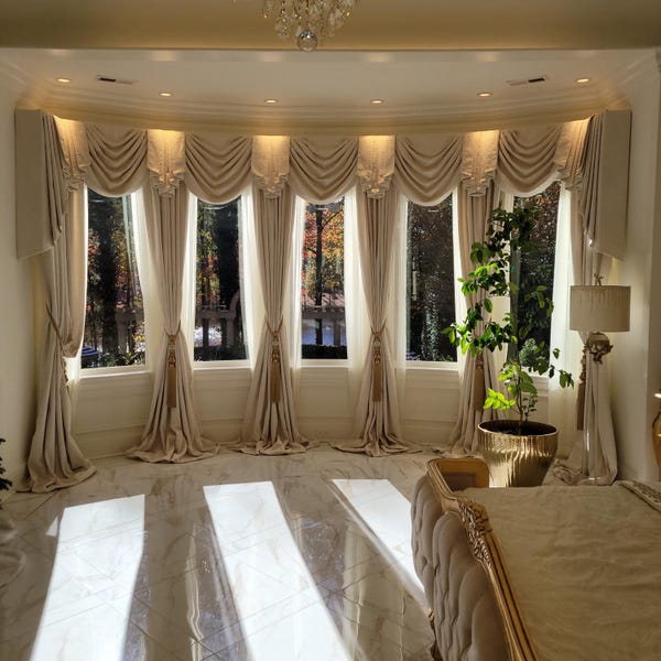 Gold Curtain Tiebacks With Swarovski Stones - Luxury Window Decor (pack ...