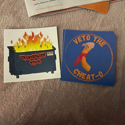Anti-trump Veto-the-cheato-o sticker/decal - Etsy