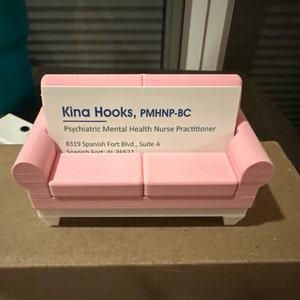 Couch/sofa Style Business Card Holder Loyalty Punch Card - Etsy