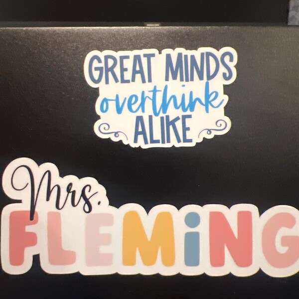 Custom Name Sticker | Personalized First and Last Name Sticker ...