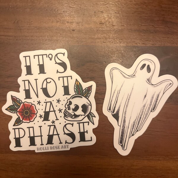 Not A Phase Sticker, Tattoo Sticker, Emo Sticker, American Traditional ...