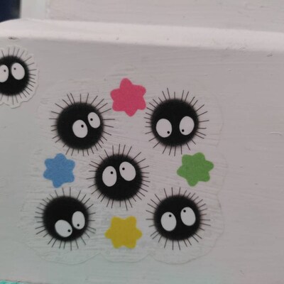 Soot Balls Sprites Clear Vinyl Sticker - Etsy