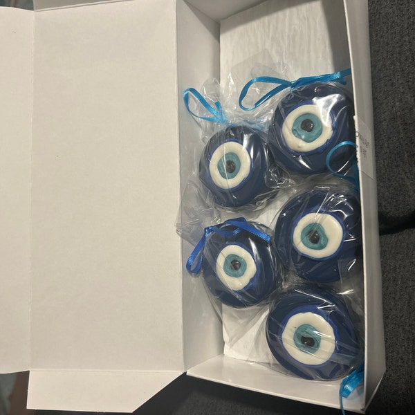 One Dozen Evil Eye Chocolate Covered Sandwich Cookies Party Favors - Etsy