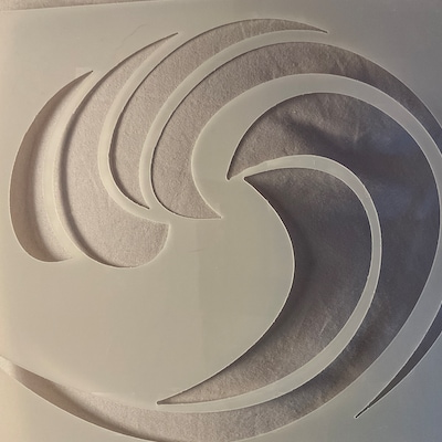 Wave Stencil, Reusable Wave Stencil, DIY Craft Stencil, Large Wave ...