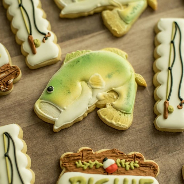 Bass Outline Cookie Cutter 2 SHARP EDGES FAST Shipping Choose Your Own ...