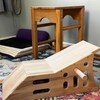 Iyengar Yoga Back Bending Bench. Wooden Yoga Bench. Viparita Dandasana ...