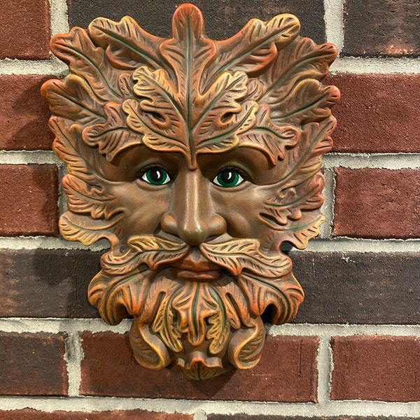 Oak Leaf Man | Wall Hanging | Garden Decor | Fall Leaves | Colorful ...