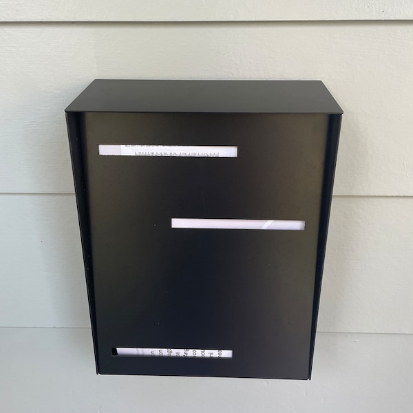 Modern Mailbox | Post Mount Mailbox | Black/robin Egg - Etsy