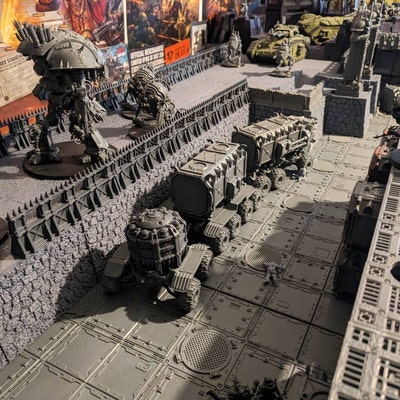 Sci Fi Gothic Train Set 3D Printed Gaming Terrain Warlayer - Etsy