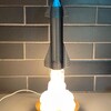 Retro Futuristic Rocket Space Ship / Spaceship LED Lamp Free - Etsy