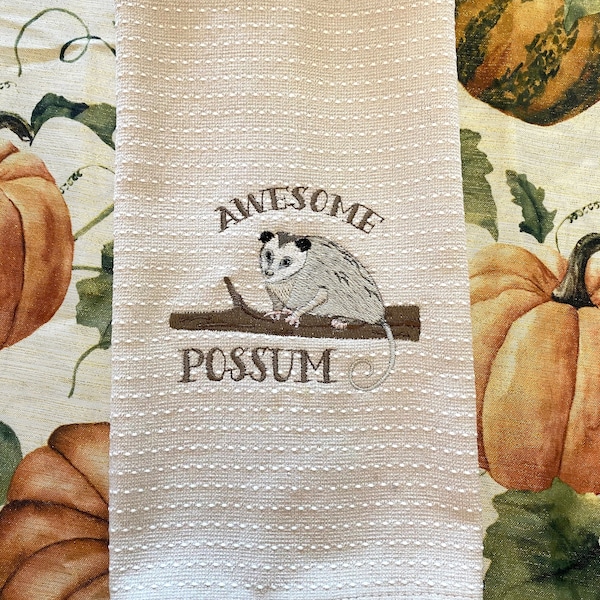 Awesome Possum - Machine Embroidery Design, Opossum Embroidery Pattern ...