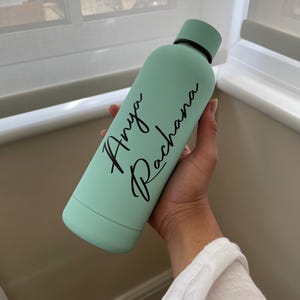Personalised Name Thermal Water Bottle Birthday Gift Wedding - Etsy UK