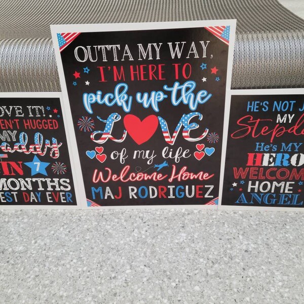 Welcome Home Wife Spouse Husband Sign Template Love of My Life ...