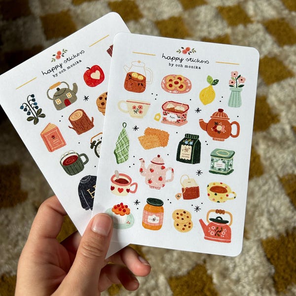 3 Matte Sticker Sheets, Sticker Pack, Sticker Bundle, Cute Stickers ...