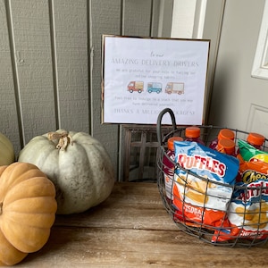 Funny Delivery Driver Thank You Snack Sign - Etsy