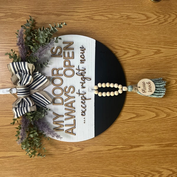 Custom Door Knob Hanger, Door Handle Sign, Office Sign, Do Not Disturb ...