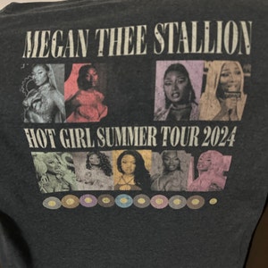 Megan Thee Stallion Hot Tour Shirt, Megan Hot Girl Summer Tour Shirt ...