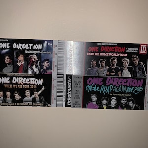 One Direction Tour Bundle of 4 Souvenir Concert Tickets - Etsy