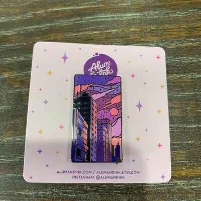 Halcyon Sunset Enamel Pin - Etsy