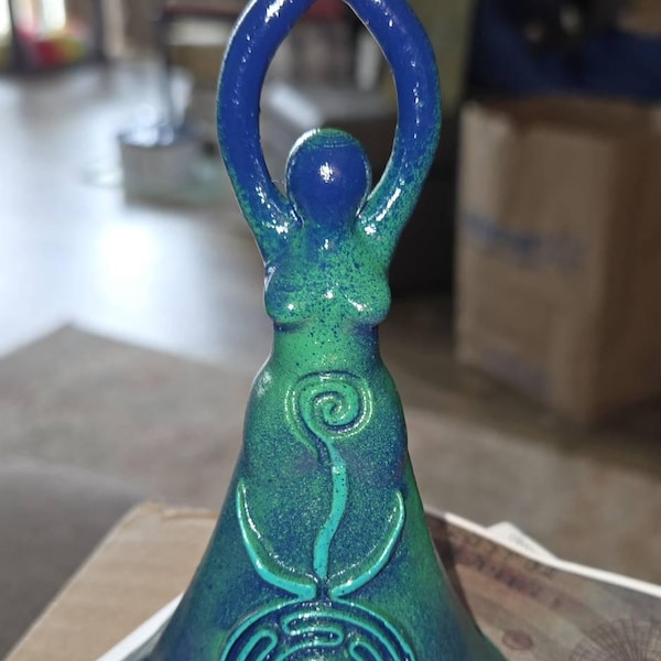 Wheel of the Year - 8 Hand-painted Goddess Statues Gather Around a ...