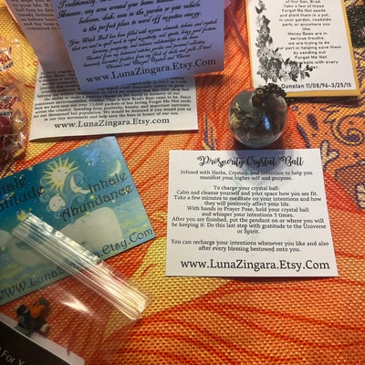 Prosperity Pendant,© Witchball Pendant, Crystal Ball, Money Drawing ...