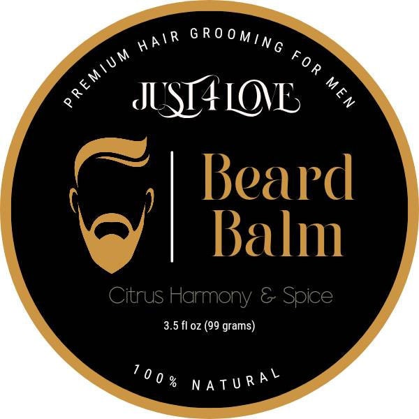 Printable Beard Wax Label, Beard Balm Round Label, Men Care Label ...