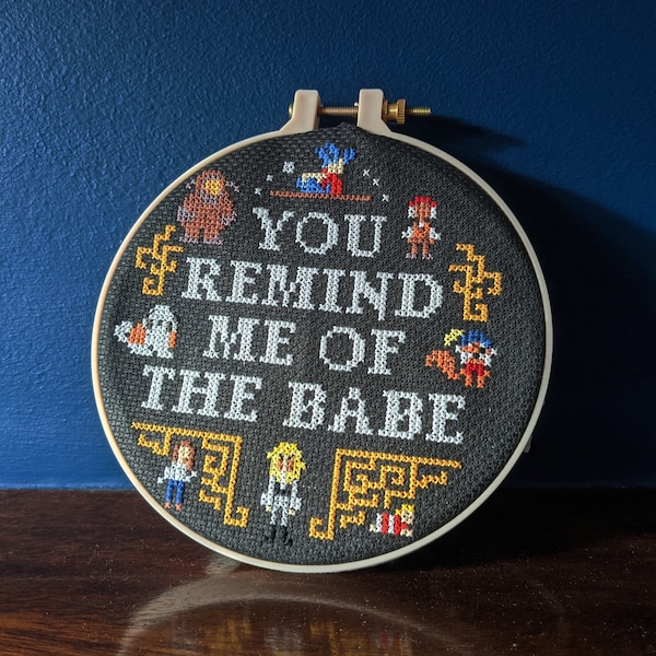 Cross Stitch Pattern PDF - You Remind Me of the Babe - Labyrinth Dance ...