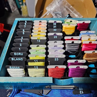 DMC Variegated Set 4000-4523 Pre-numbered Embroidery Floss Drops 84 ...