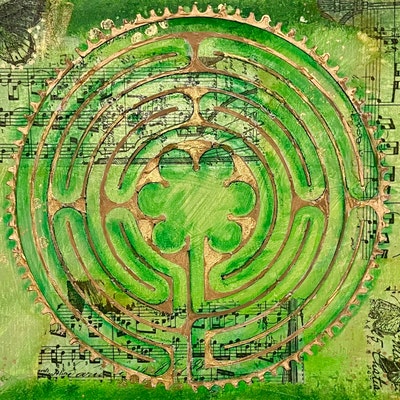 Labyrinth Stencils Set of 4 - Etsy