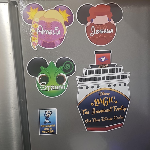 Disney Cruise Door Magnets Disney Ship Front and Character Inspired ...