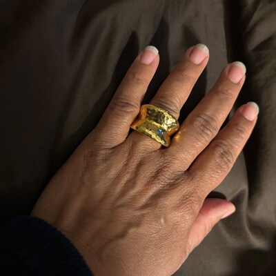 Chunky Wedding Band, Heavy Men's Ring, Extra Thick Wedding Ring, Wide ...