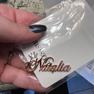 20 Font Styles Customized Keyring Stainless Steel Name Personalized ...