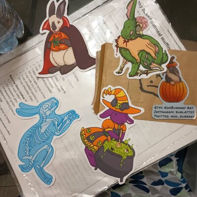 Set of 6 Custom Animal Stickers - Etsy