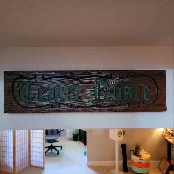 Temet Nosce Plaque Sign From the Matrix Reproduction - Know Thyself - Etsy