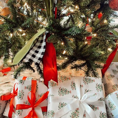 Wrapping Paper: Oh Christmas Tree gift Wrap, Birthday, Holiday ...